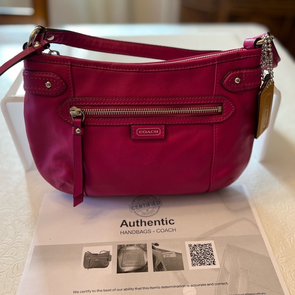 Coach | Bags | Coach Pink Crossbody Bag With Leather Finish | Poshmark